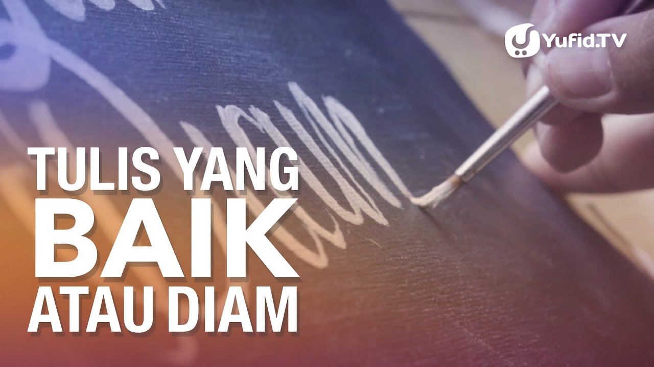 Motion Graphics: Tulis yang Baik atau Diam (Typography & Hand Lettering ...